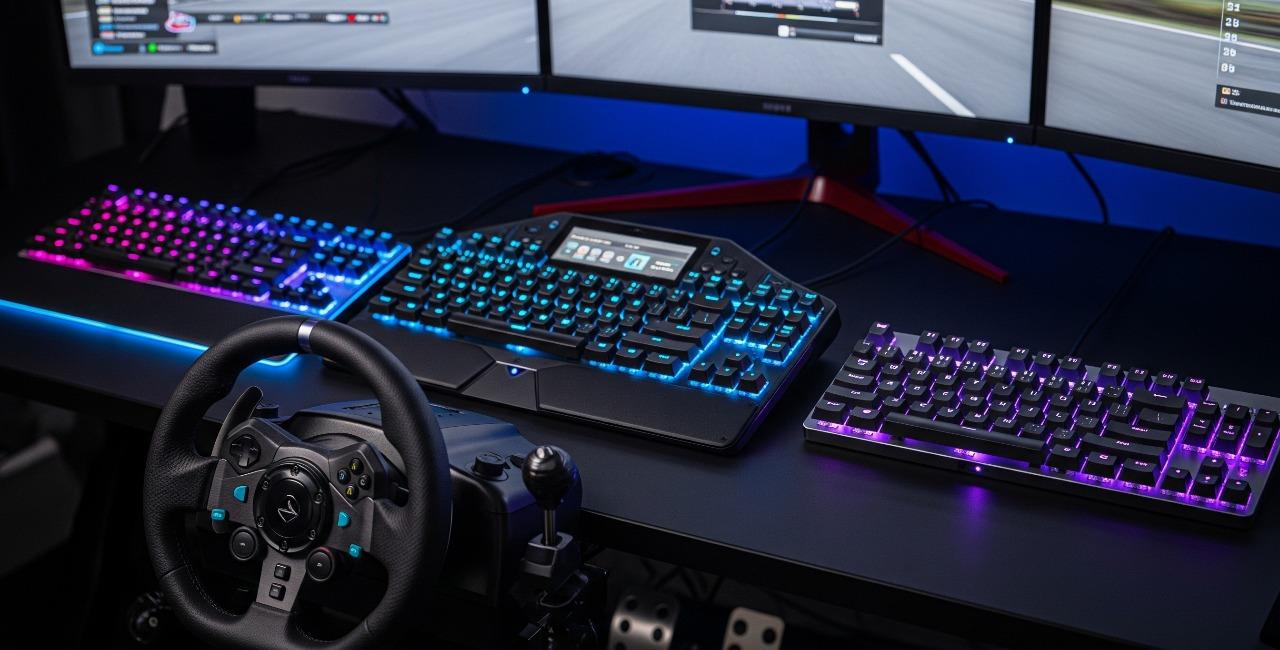 Mejores teclados SimRacing 2025 para PC y consola | VRG
